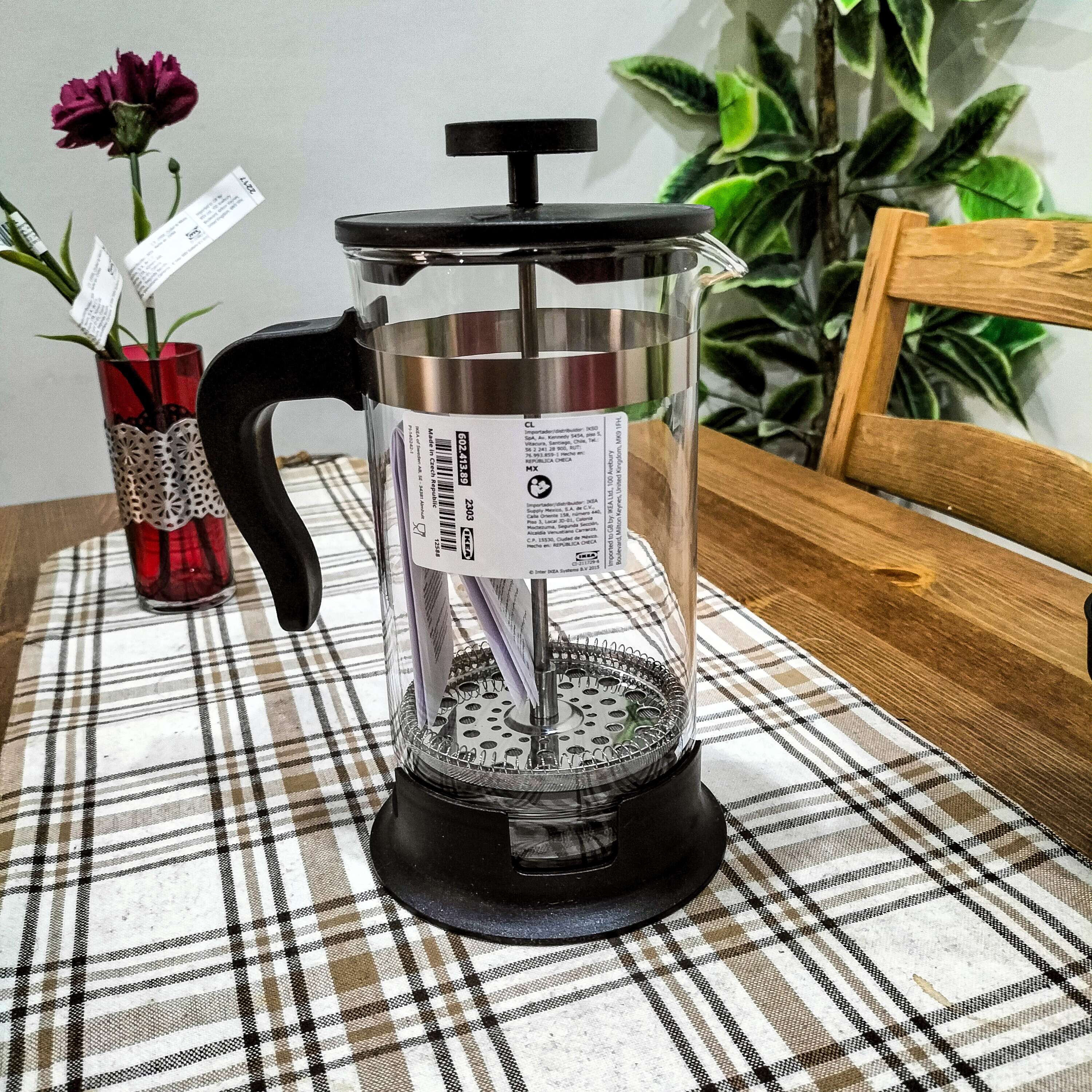 UPPHETTA Coffee/tea maker, glass/stainless steel, 1 l – HomesopSolutions