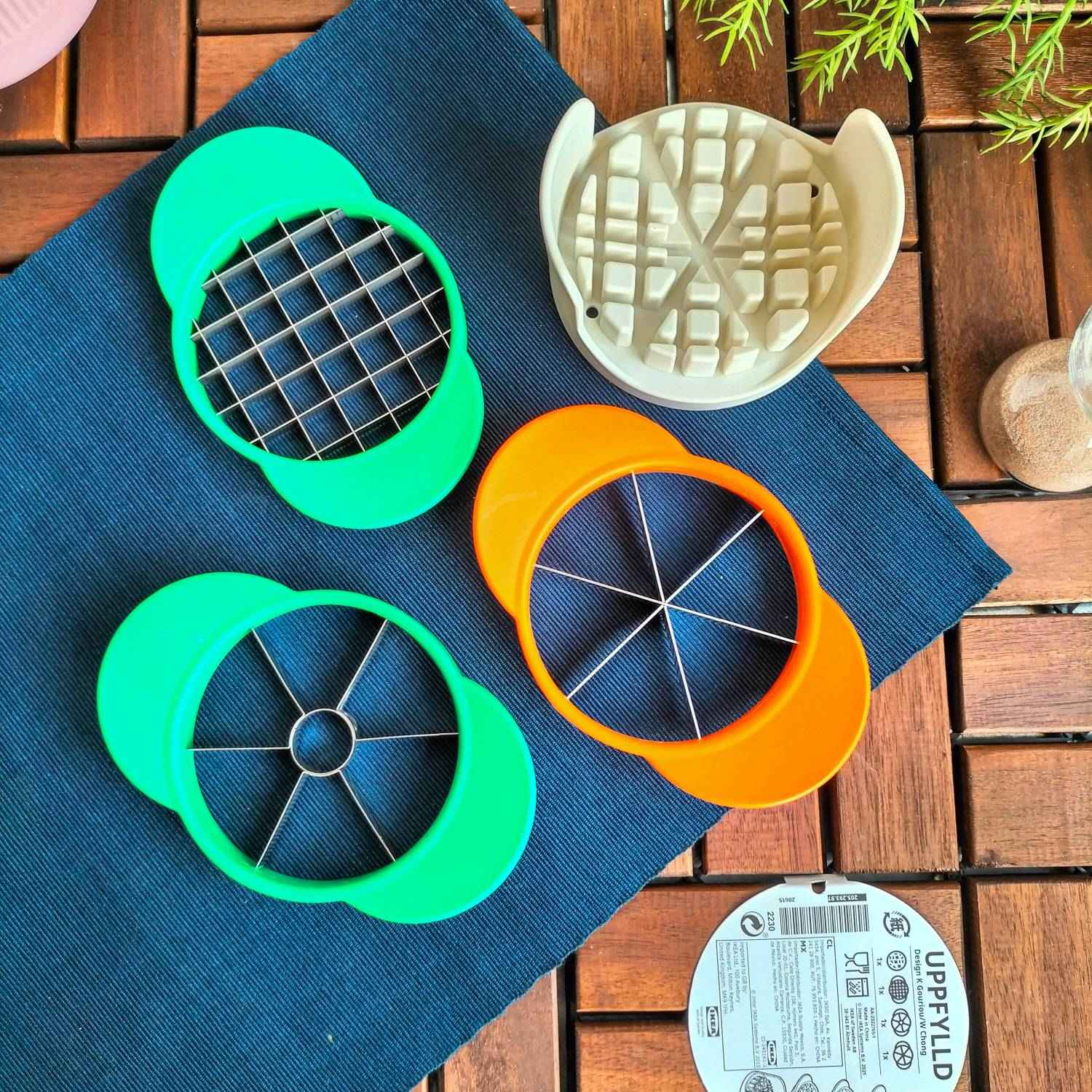 UPPFYLLD Fruit cutter, set of 4, mixed colour – HomesopSolutions